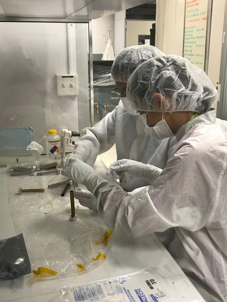 Swabbing Perseverance Sample Tubes - NASA Science