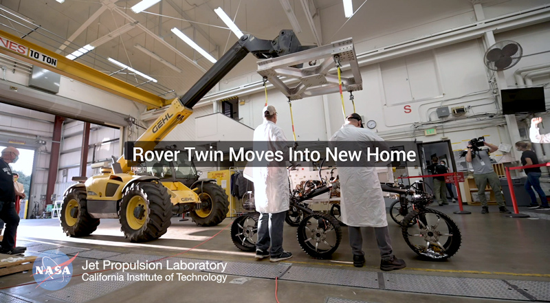 Twin of NASA's Perseverance Mars Rover Moves Into New Home - NASA Science