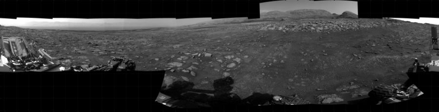 Sol 3018: Right Navigation Camera, Cylindrical Projection - NASA Science