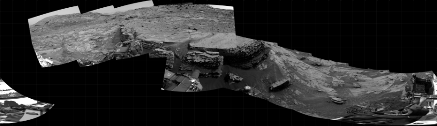 Sol 3354: Right Navigation Camera, Cylindrical Projection - NASA Science