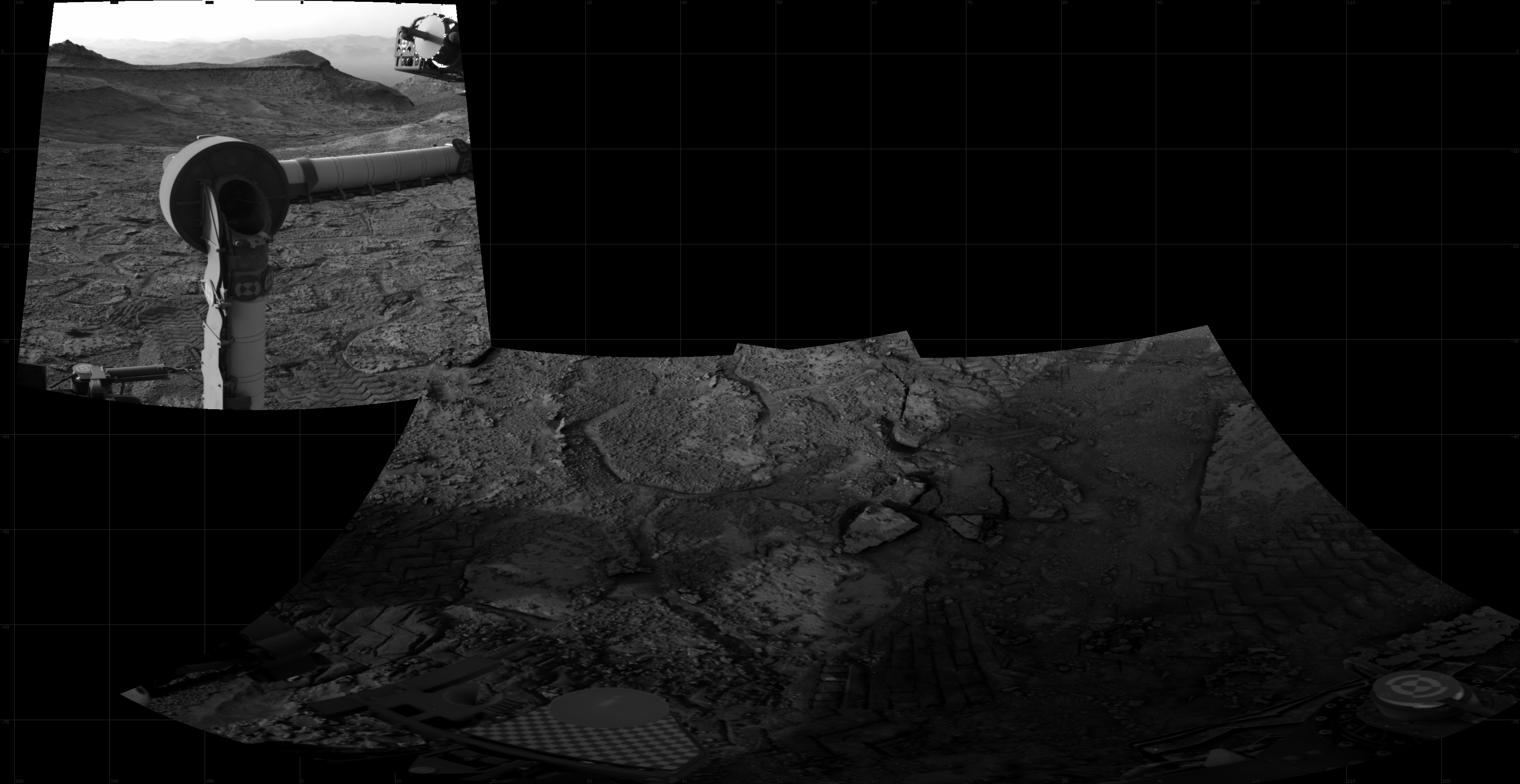 Sol 3735: Right Navigation Camera, Cylindrical Projection - NASA Science