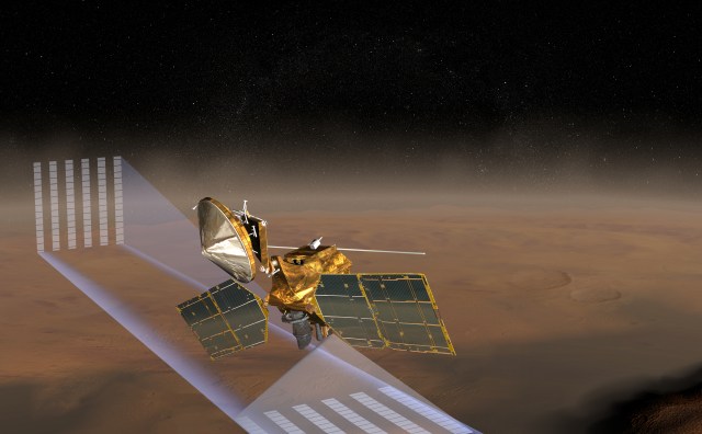The Mars Reconnaissance Orbiter using its Mars Climate Sounder ...