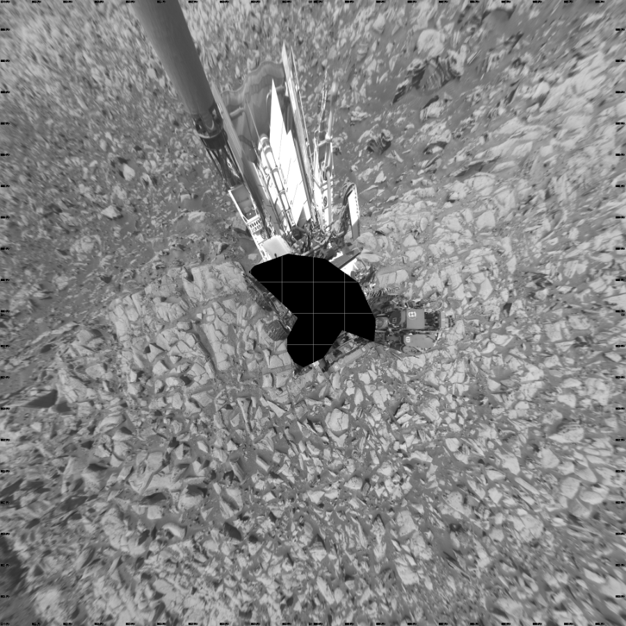 Sol 4128: Left Navigation Camera, Vertical Projection - NASA Science