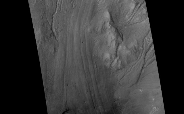 Gullies and Flow Features on Crater Wall - NASA Science