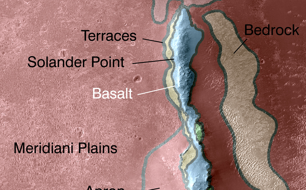Geologic Map, West Rim of Endeavour Crater, Mars - NASA Science