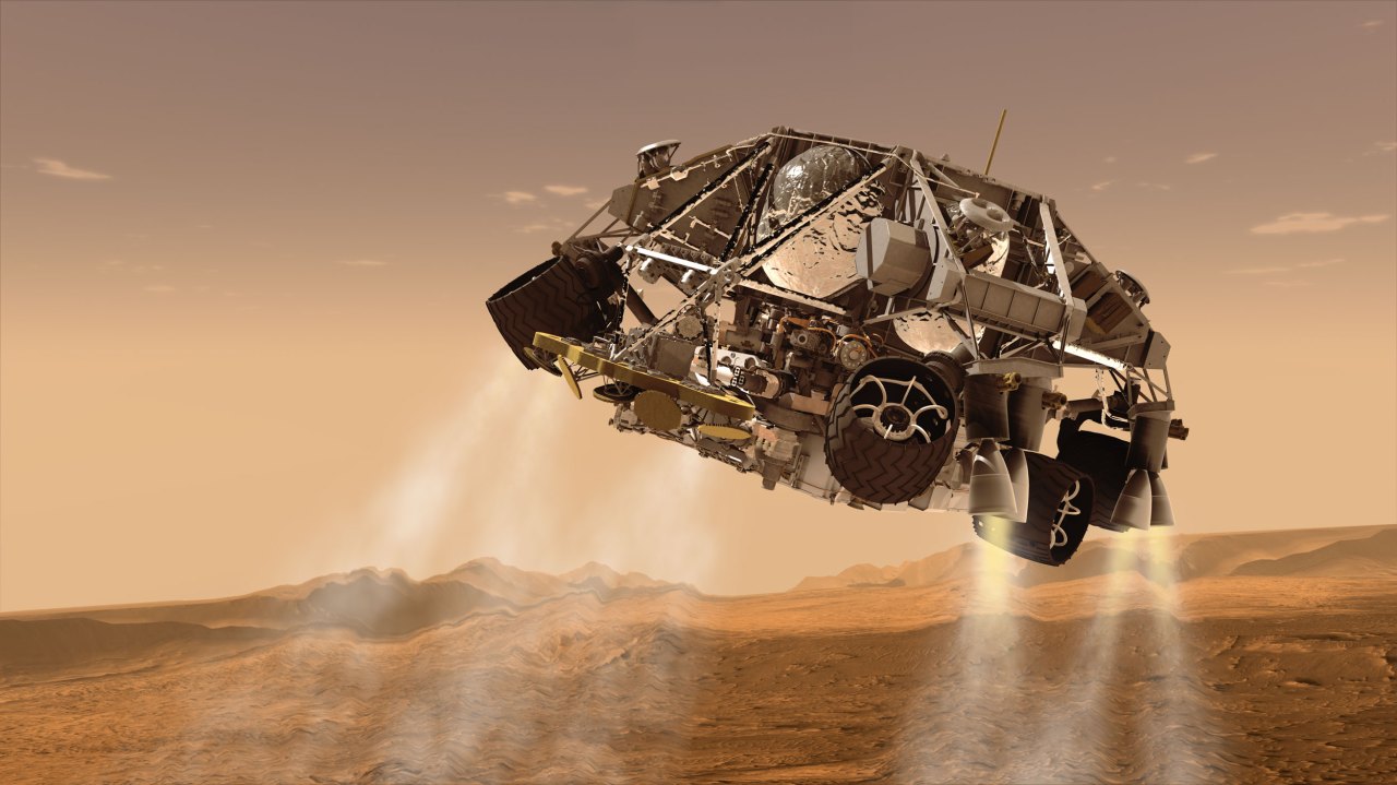 Curiosity and Descent Stage, Artist's Concept - NASA Science