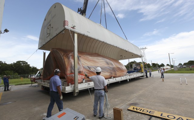 Payload Fairing Arrives at KSC - NASA Science