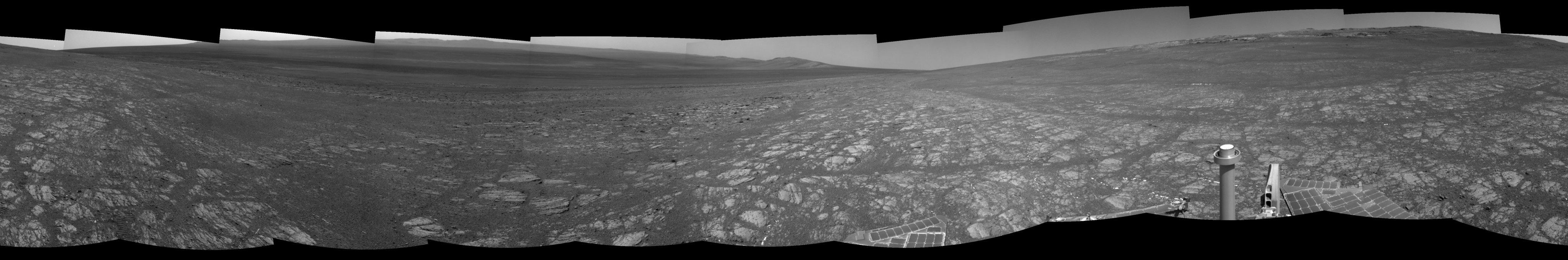 Matijevic Hill' on Rim of Mars' Endeavour Crater, Left View - NASA Science