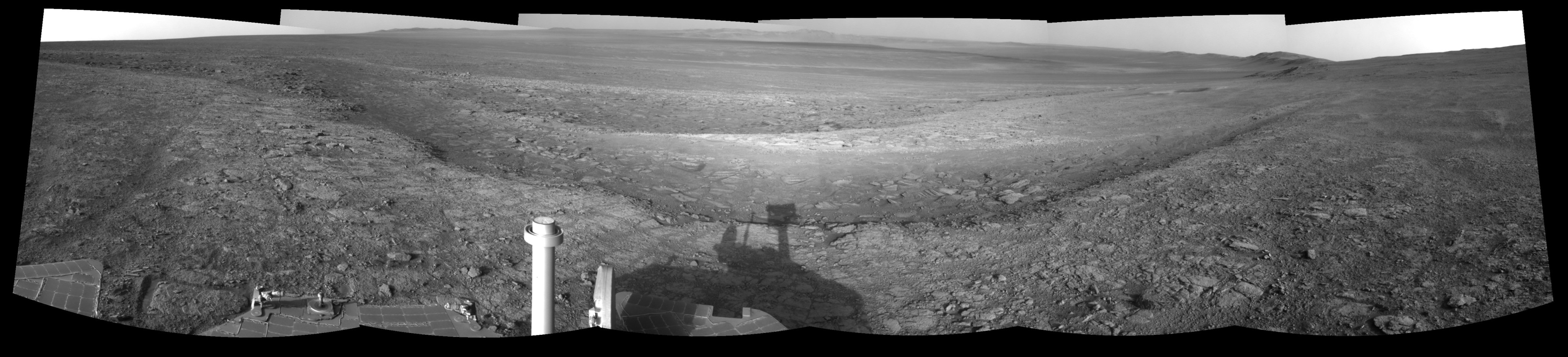 Opportunity Overlooking Endeavour Crater, Left Eye - NASA Science