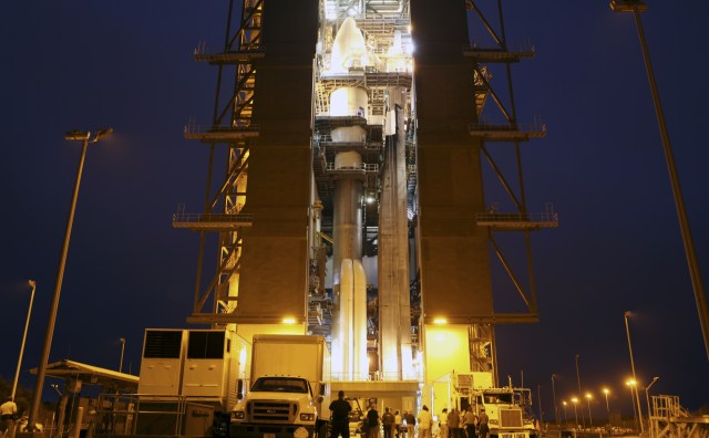 Curiosity's Rocket Illuminating On the Launch Pad - NASA Science