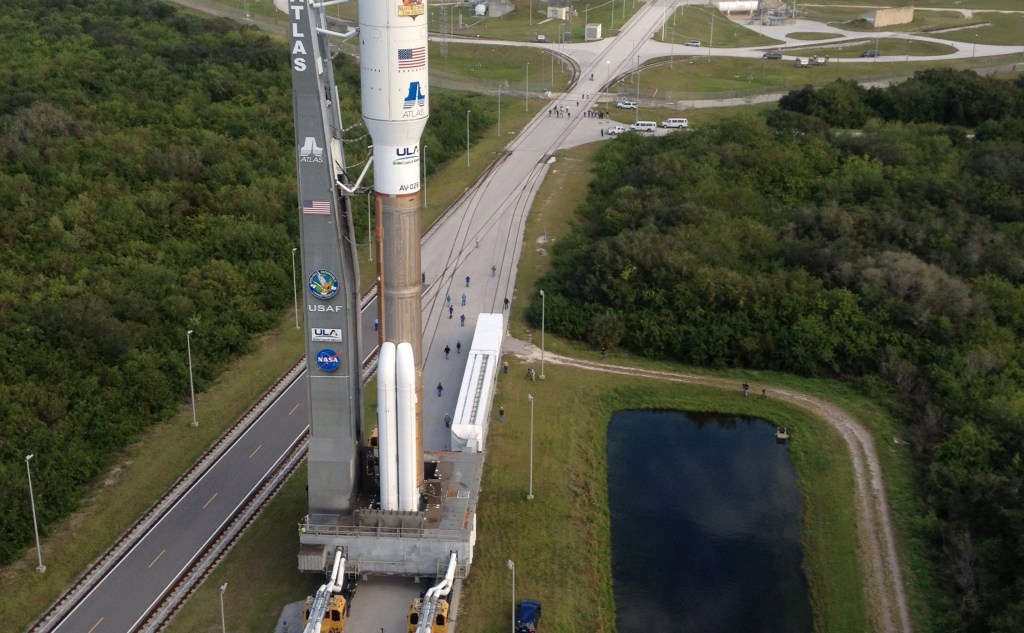 Atlas V Rolls Out to Pad - NASA Science