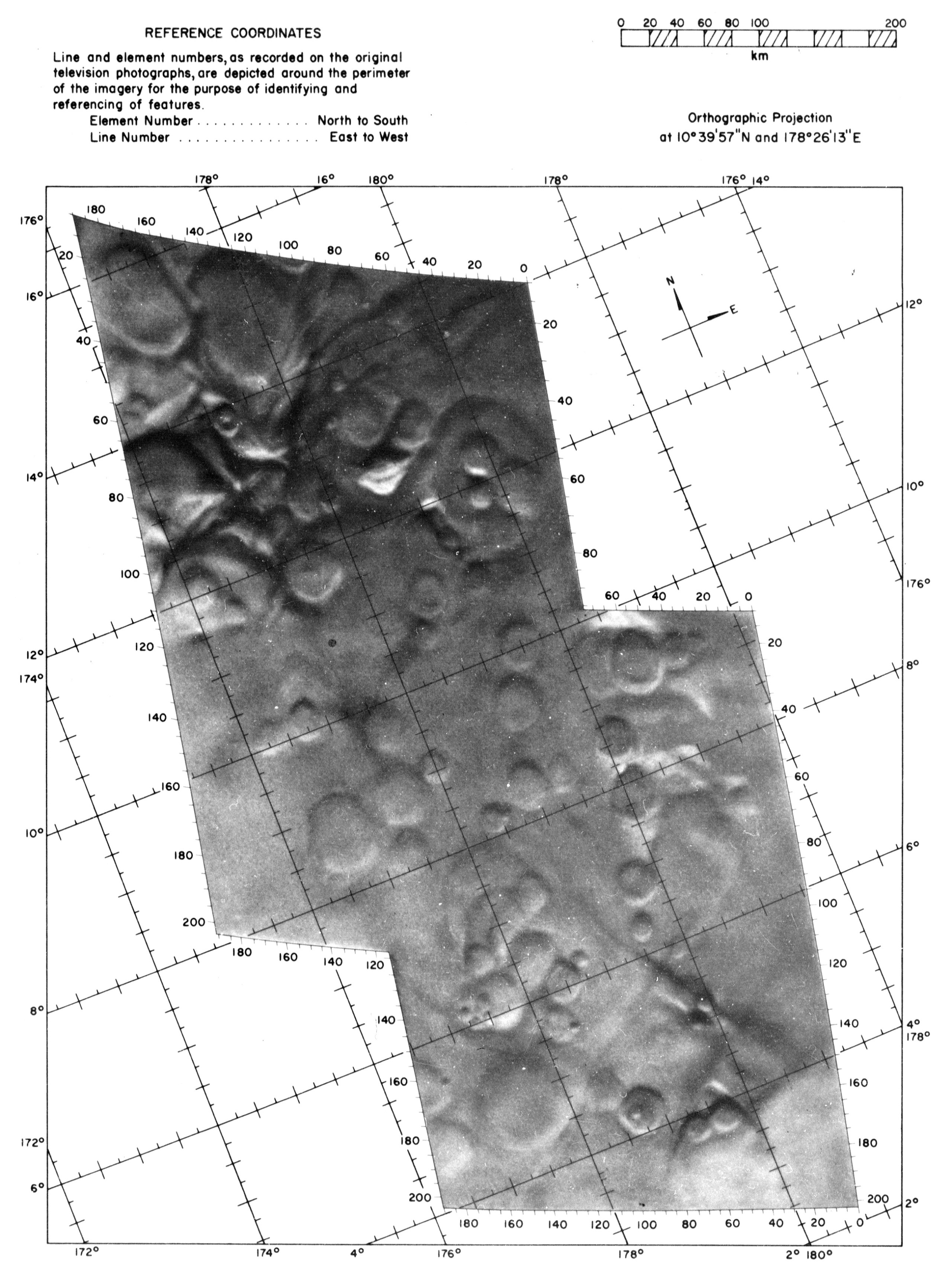 Orthographic shaded relief image using Mariner 4 frames 3 and 4 - NASA ...