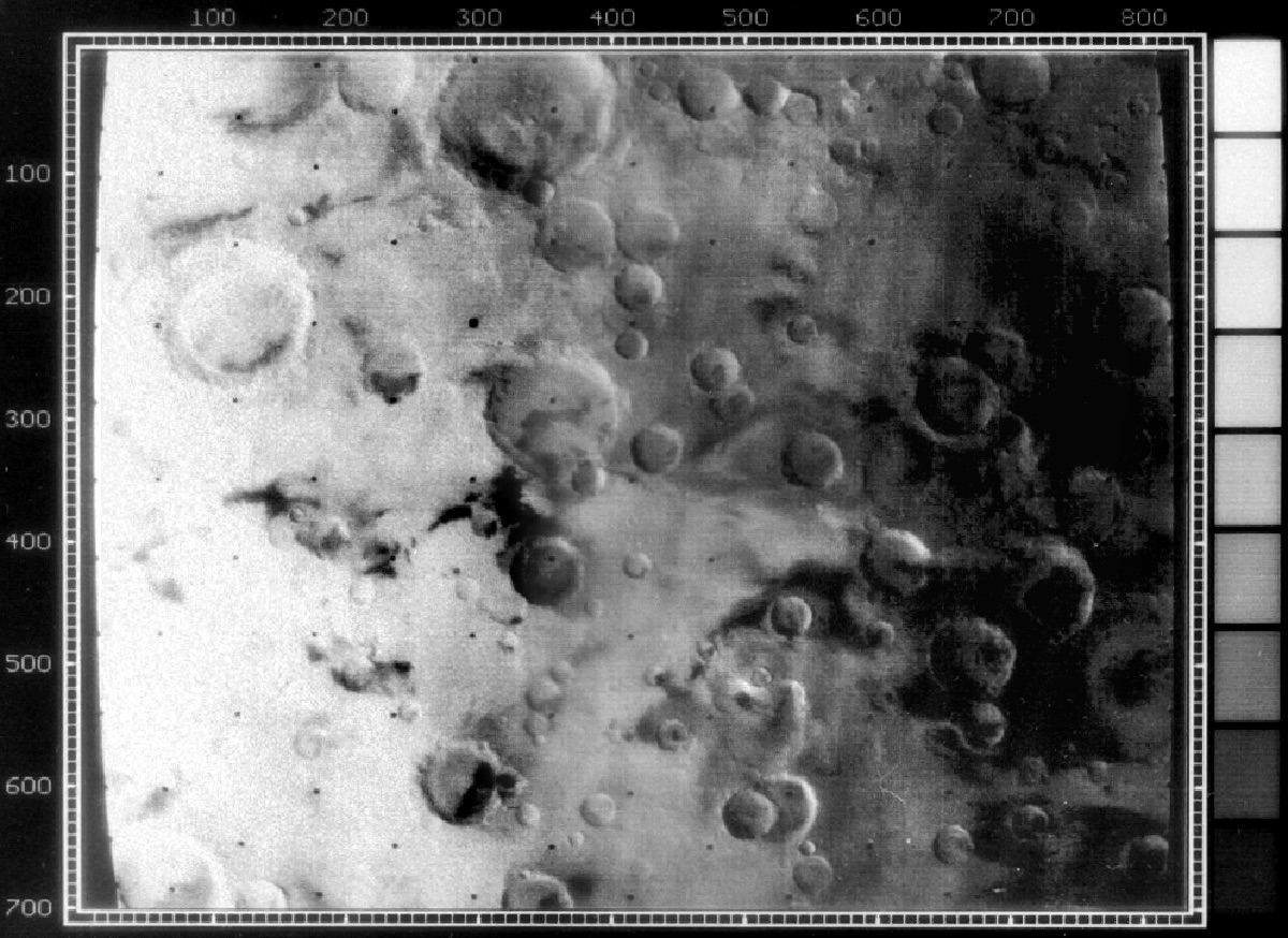 Mariner 4 Image of Promethei Sinus near Mars' South Pole - NASA Science