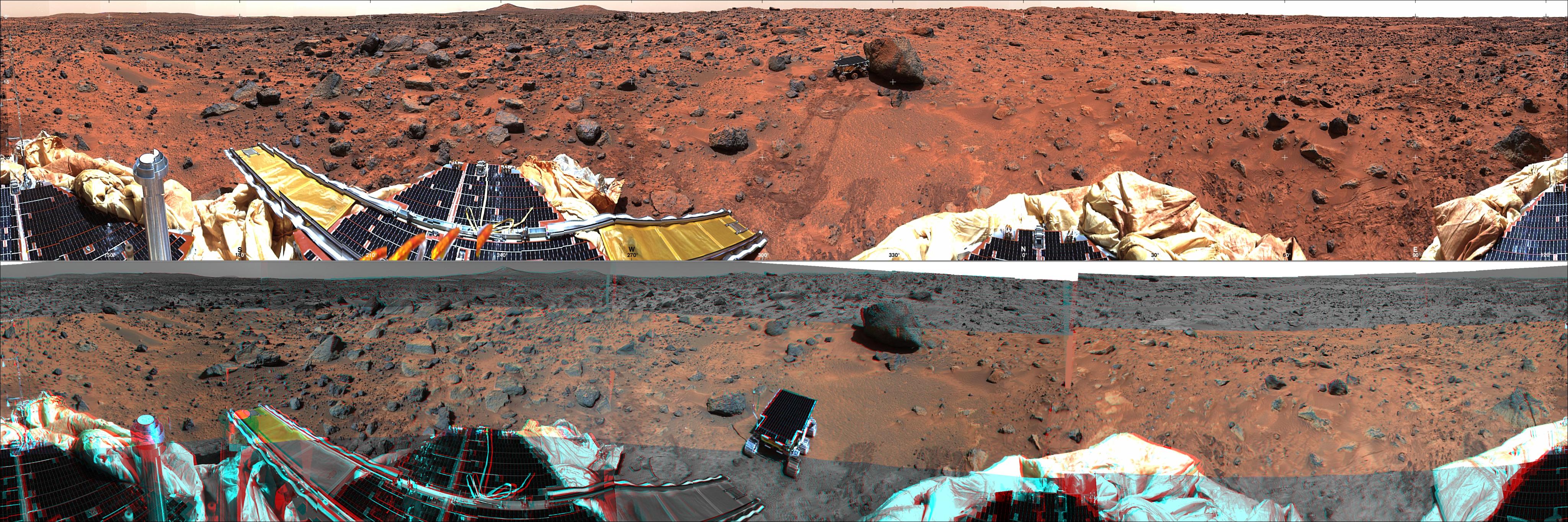 Panoramic Views of the Landing site from Sagan Memorial Station - NASA ...