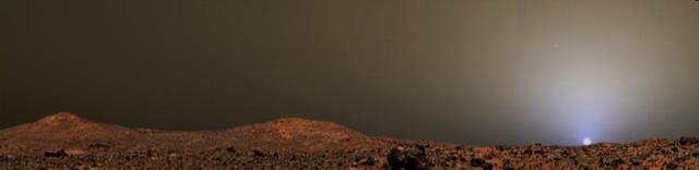 Sunset on Mars from Pathfinder Images - NASA Science