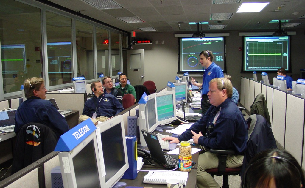 Engineers in the Mars Reconnaissance Orbiter mission control room ...