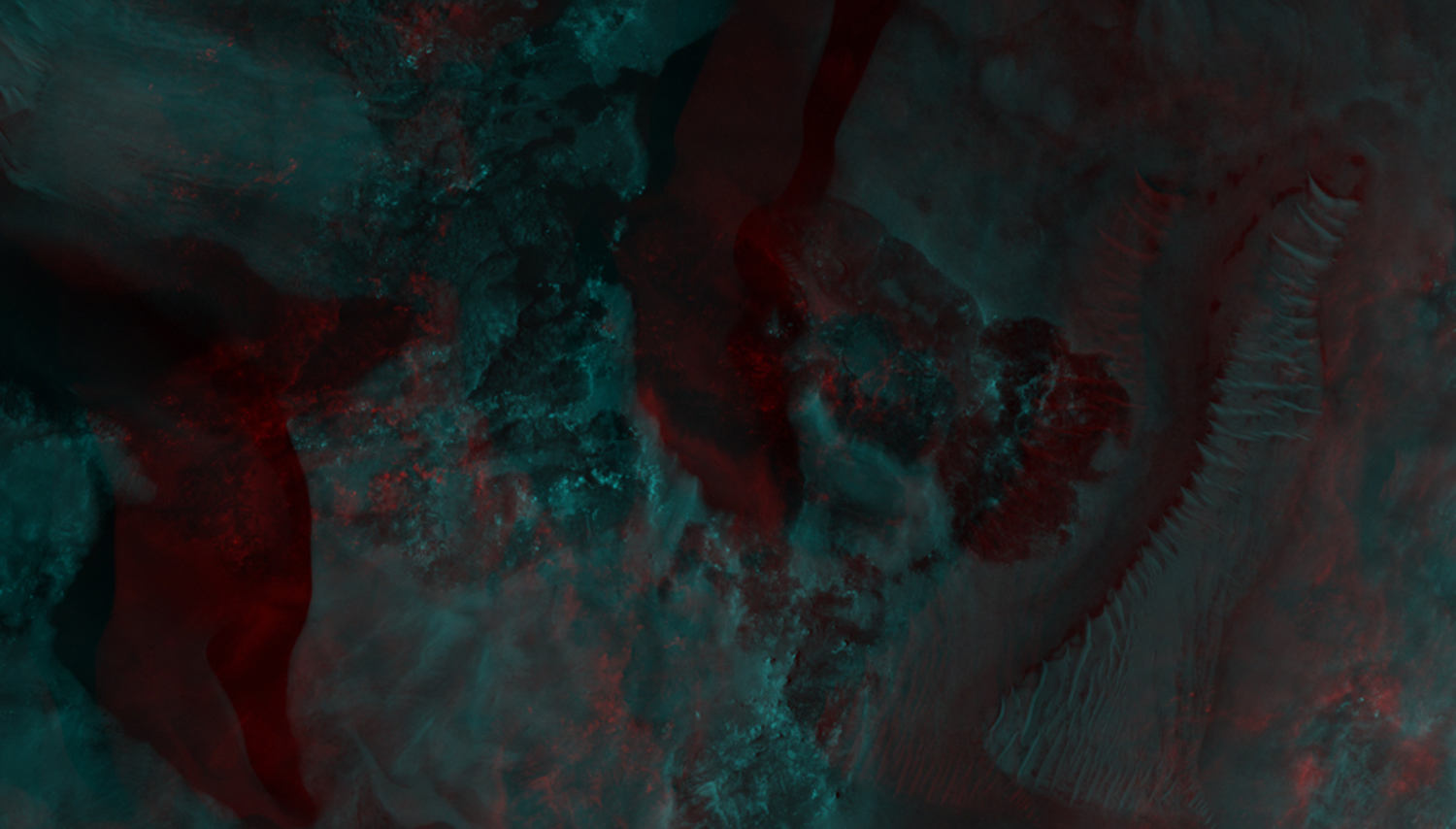 Crater with Gullies on a Central Structure (3-D) - NASA Science