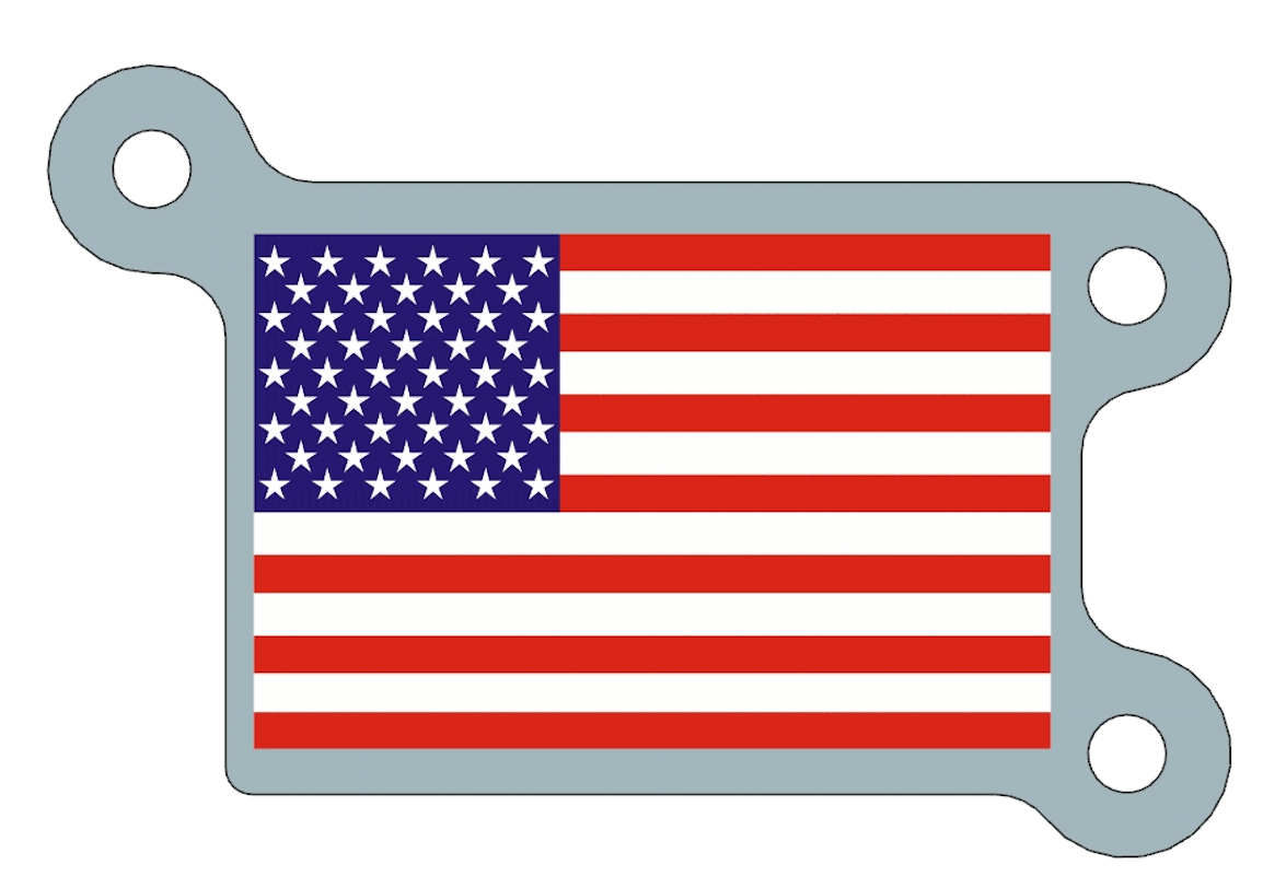 United States Flag Plate Artwork - NASA Science