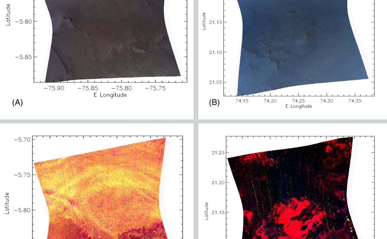 Spectrometer on NASA Orbiter Maps Minerals at Possible Landing Sites ...