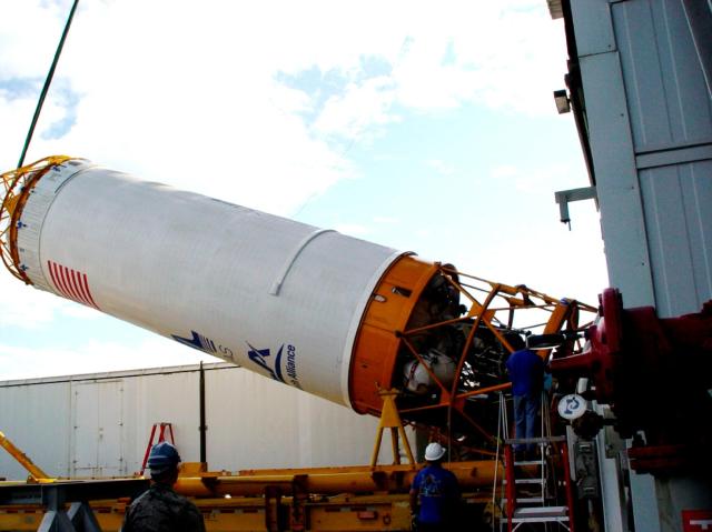 MAVEN's Centaur Second Stage Lifted - NASA Science