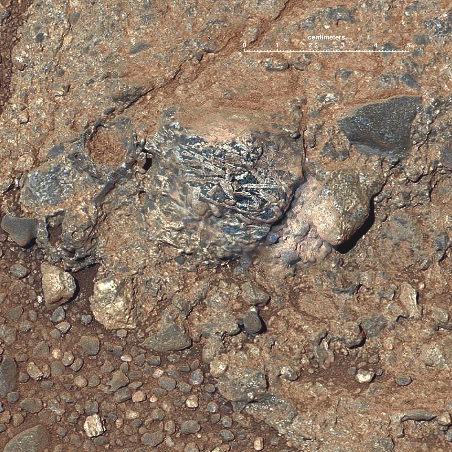 Martian Rock 'Harrison' in Color, Showing Crystals (Annotated) - NASA ...