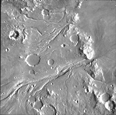 Outflow Channels Emptying into Northern Plains of Chryse Planitia ...