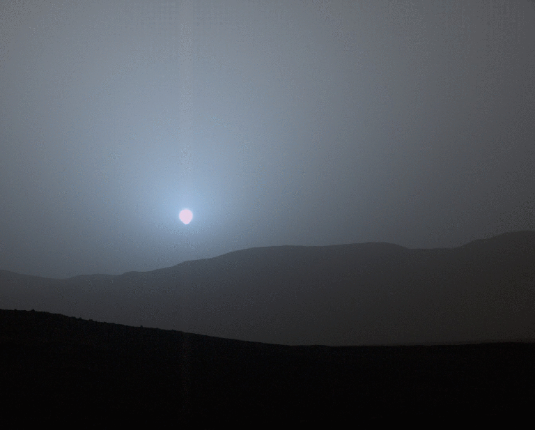 Sunset Sequence in Mars' Gale Crater - NASA Science