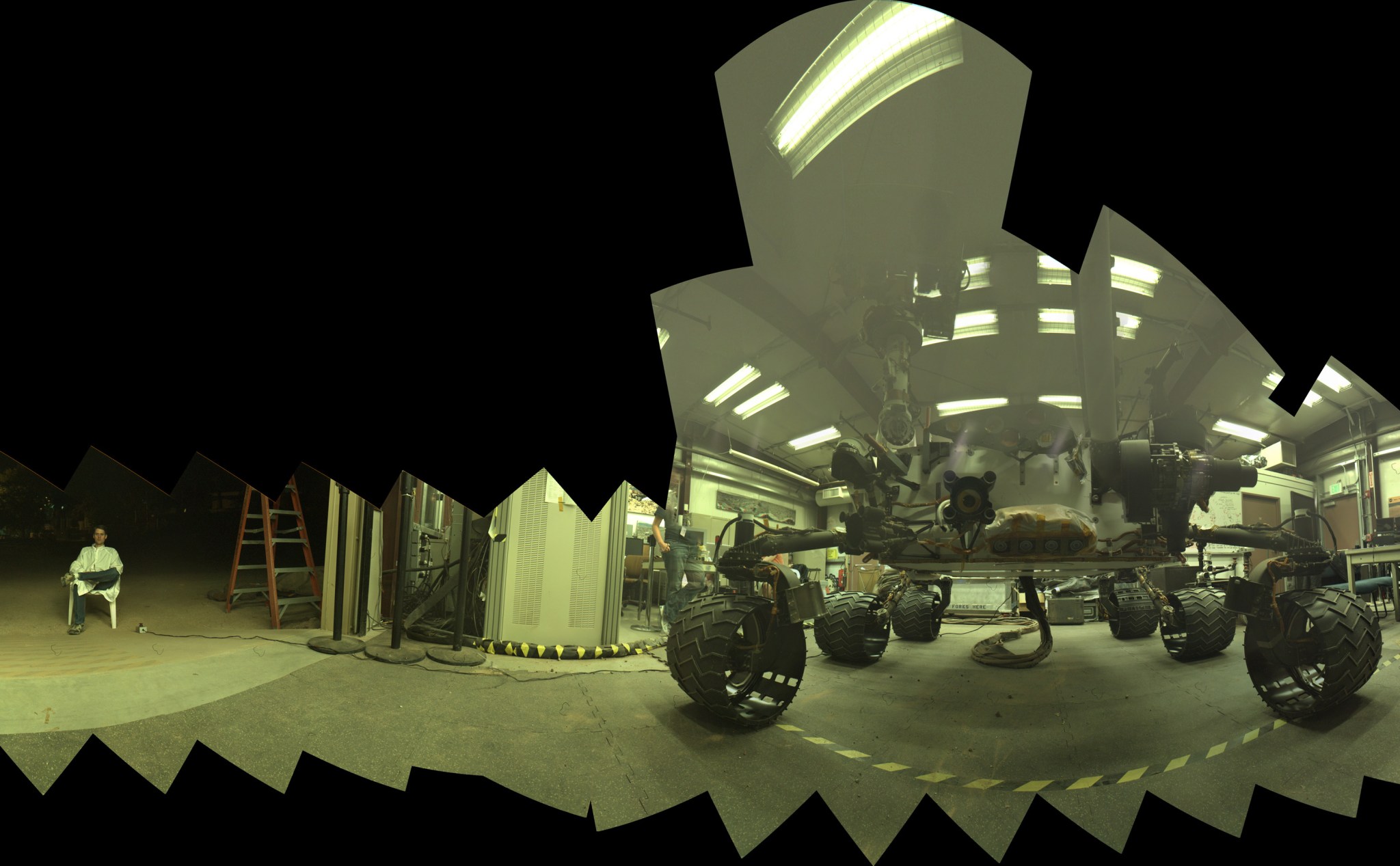 Test Rover at JPL During Preparation for Mars Rover's Low-Angle Selfie ...