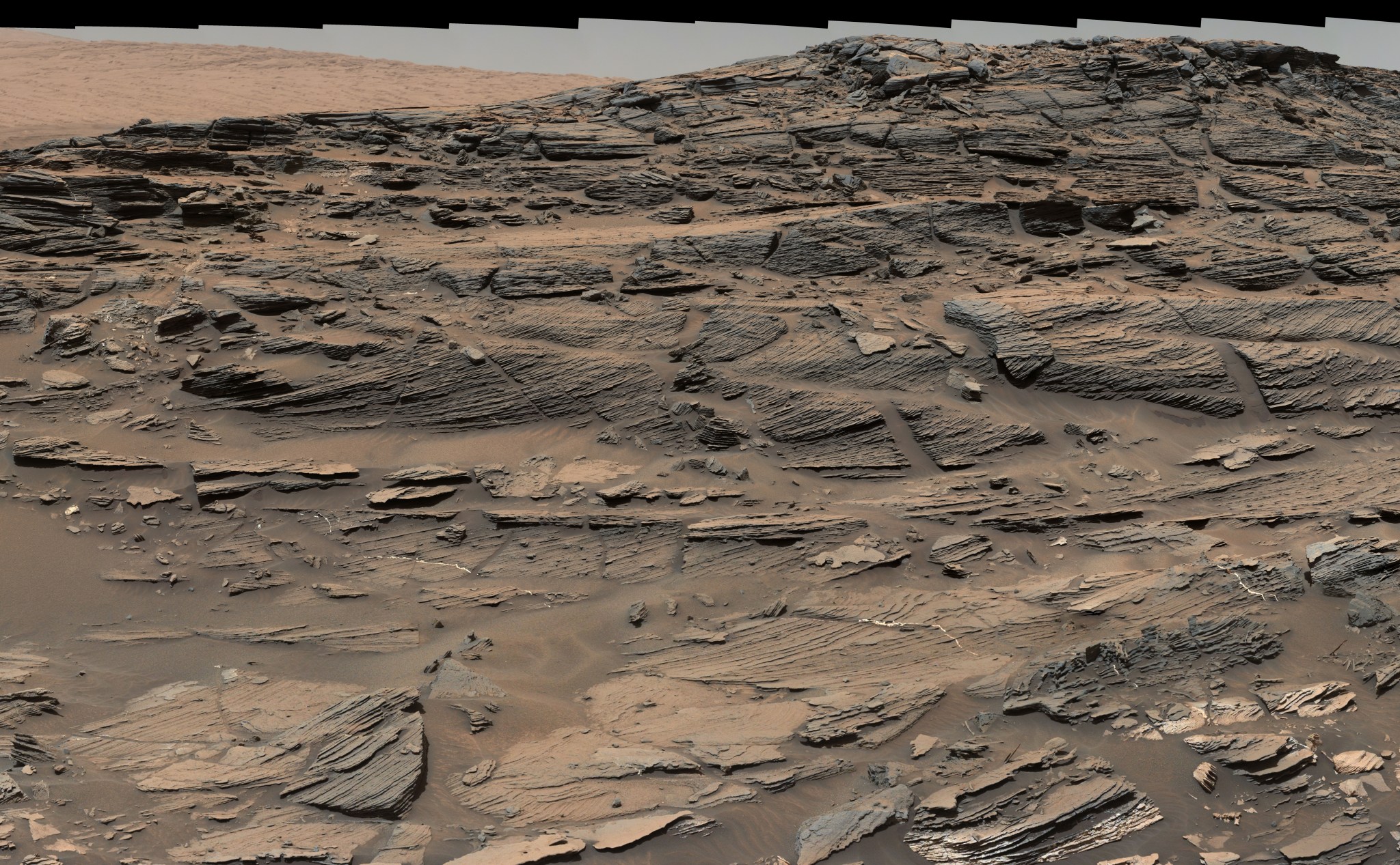 Vista from Curiosity Shows Crossbedded Martian Sandstone - NASA Science