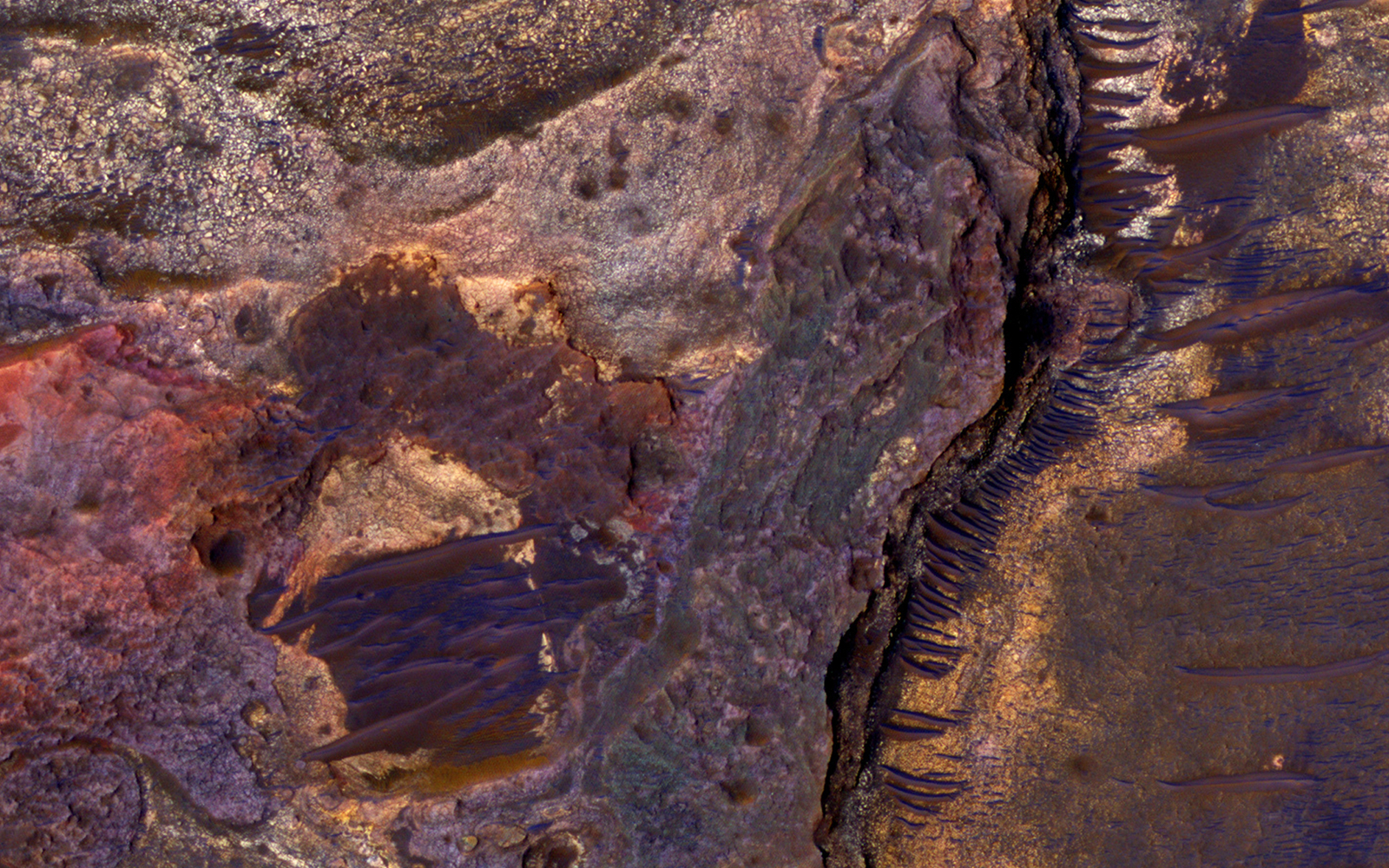 Sedimentary Rock Layers on a Crater Floor - NASA Science