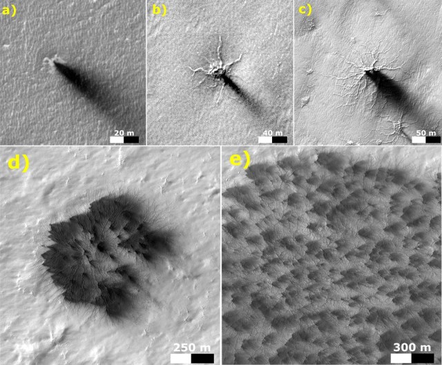 Possible Development Stages of Martian 'Spiders' - NASA Science