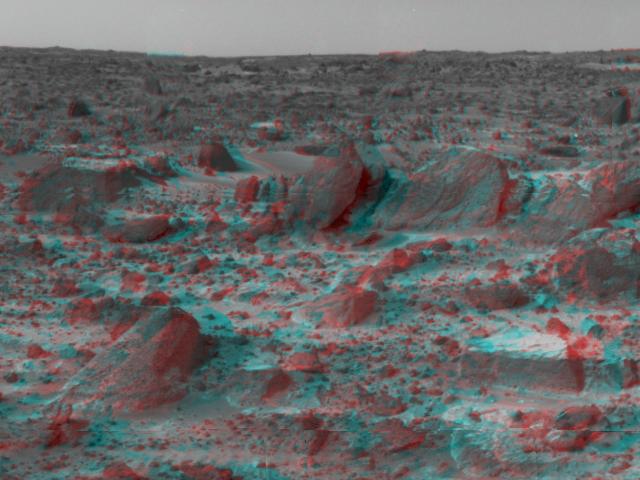 Prominent Rocks - 3-D - NASA Science