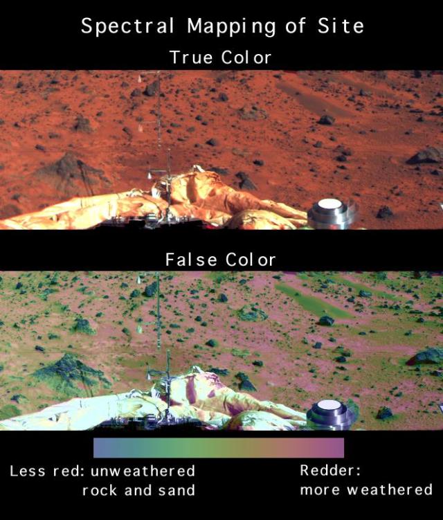 Spectral Mapping of Landing Site - NASA Science