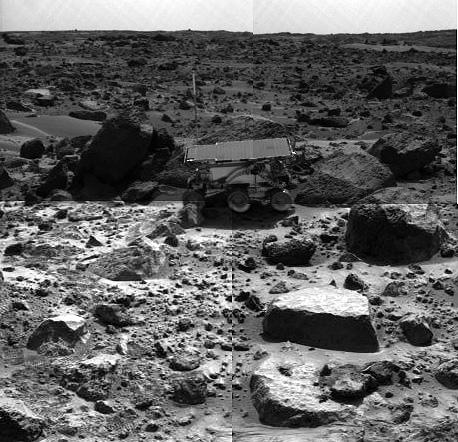 Sojourner Rover Backing Away From “Moe” - Left Eye - NASA Science