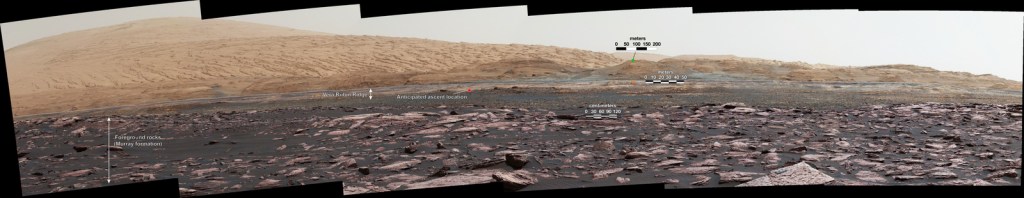 View Toward 'Vera Rubin Ridge' on Mount Sharp, Mars (Labeled) - NASA ...