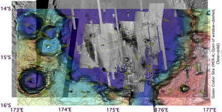 Spirit's Landing Site: Gusev-overlays - NASA Science