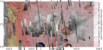 Opportunity's Landing Site: Meridiani-overlays - NASA Science
