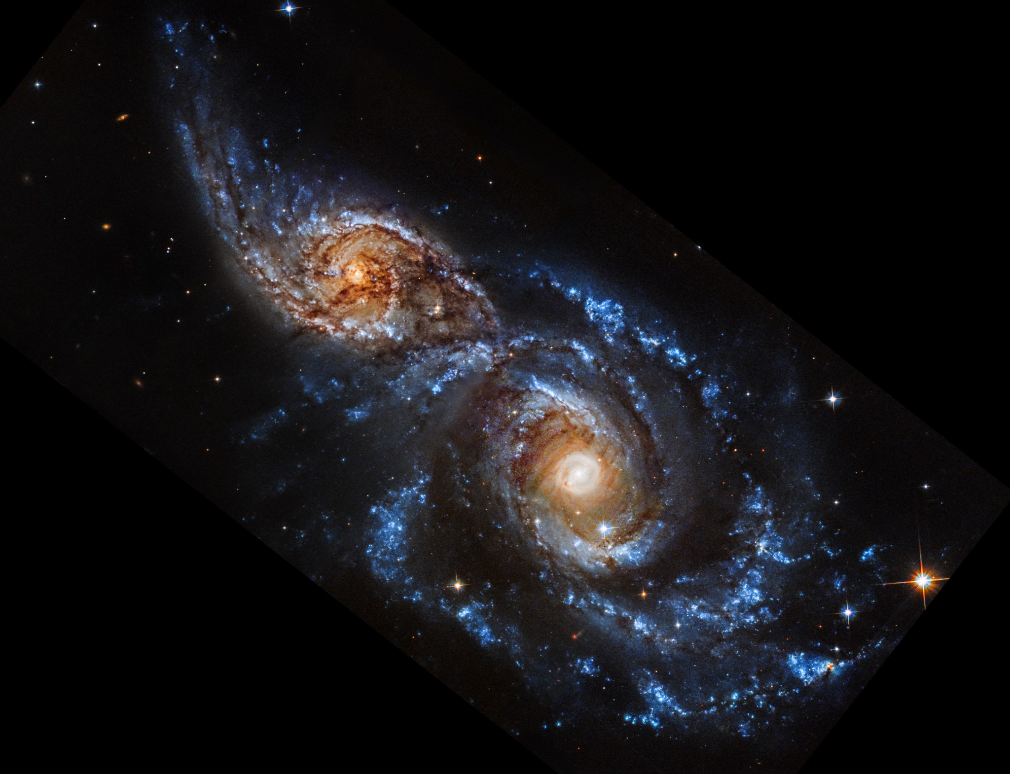 ‘Blood-Soaked’ Eyes: NASA’s Webb, Hubble Examine Galaxy Pair - NASA Science