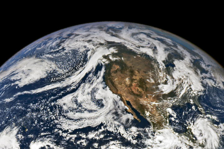 An Uncommonly Strong Atmospheric River - NASA Science